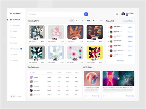 🎖️nft Marketplace App Dashboard By Sadegh Parizad On Dribbble