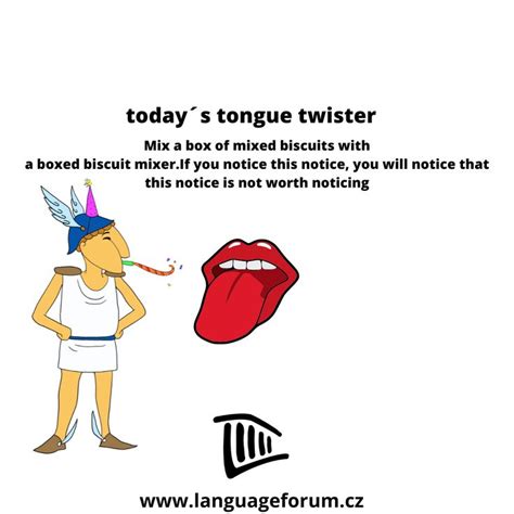 Today We Have A Fun Tongue Twister For You Lets Twist Our Tongues Tongue Twisters Tongue