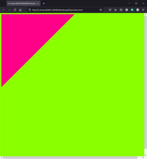 hello i m new to html and css i m trying to draw a triangle which is working however i want