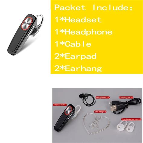 Bluetooth Headset Draadloze Oortelefoon Handsfree Grandado