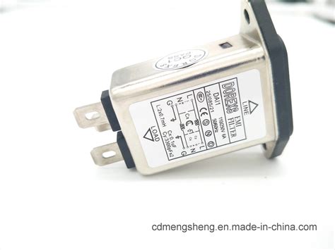 IEC Connector Filters IEC Power Line EMI Filter With Single Fuse AC Noise Filter China IEC