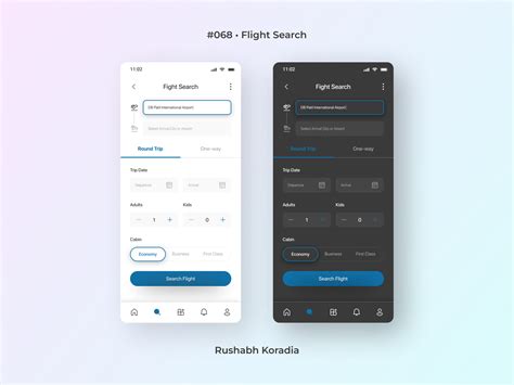 Dailyui Flight Search By Rushabh Koradia On Dribbble