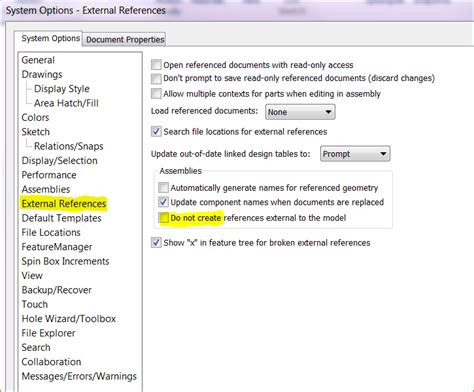 How To Solve Reference Problem In Solidworks Because Of The Current Setting The Reference Will