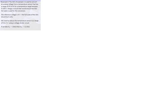 Solved Example The ADC Of Example Is Used To Convert Chegg