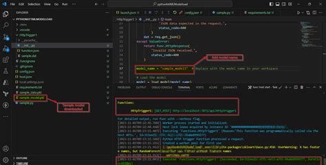 Python How To Load A Registered Model In Azureml To A Azure Function