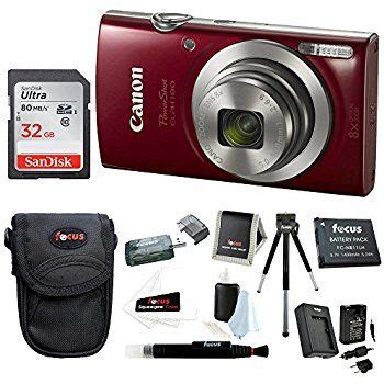 Canon Powershot Elph 180 20mp 8x Zoom Digital Camera Maroon