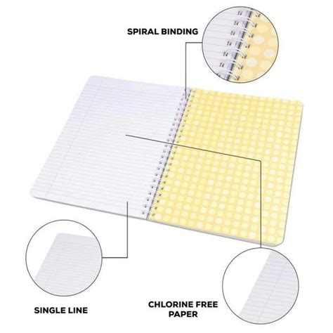 Classmate Pulse 6 Subject Red Spiral Single Ruled Notebook 300 Pgs