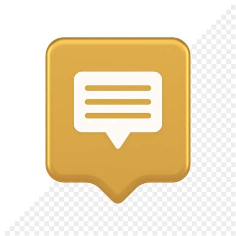 Premium Psd Chat Box Speech Bubble Button Social Networks Texting Internet Communication 3d