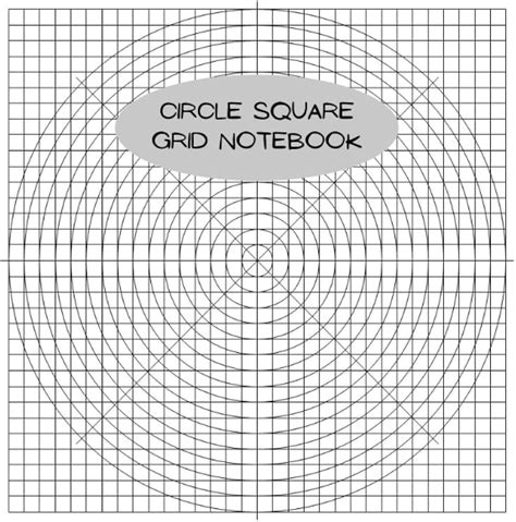 Circle Square Grid Notebook Graph Paper Notebook For Artists By Grid Paper For