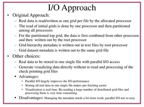 Ppt Io Analysis And Optimization For An Amr Cosmology Simulation