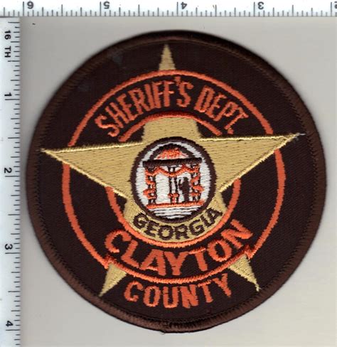 Clayton County Sheriffs Dept Georgia Shoulder Patch New From 1987