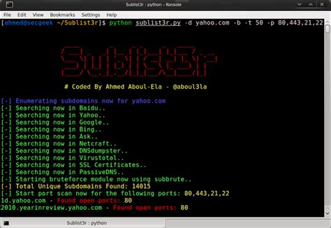 Sublist R V Fast Subdomains Enumeration Tool For Penetration Testers Artofit