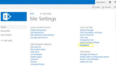 configure managed navigation in sharepoint 2013 step by step