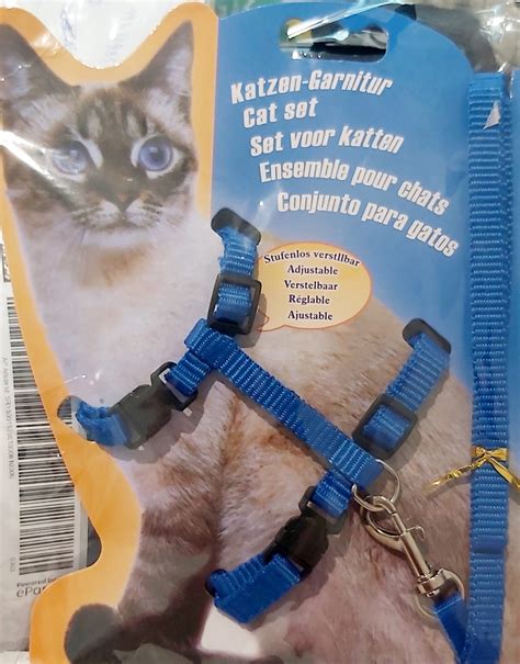Cat Harness Assorted Colours Bdps Wholesale