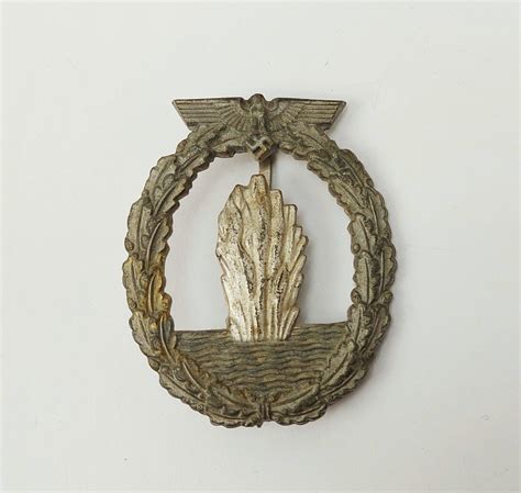 Ww2 German Minesweeper Badge Sally Antiques