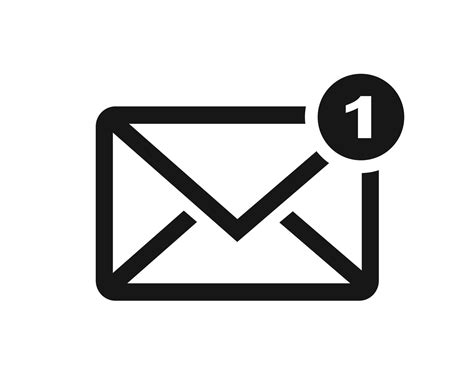 Message Email Notification Icon Isolated On White Background 21797254 Vector Art At Vecteezy