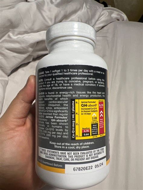 Ubiquinol Qh 100mg Absorb Health And Nutrition Health Supplements