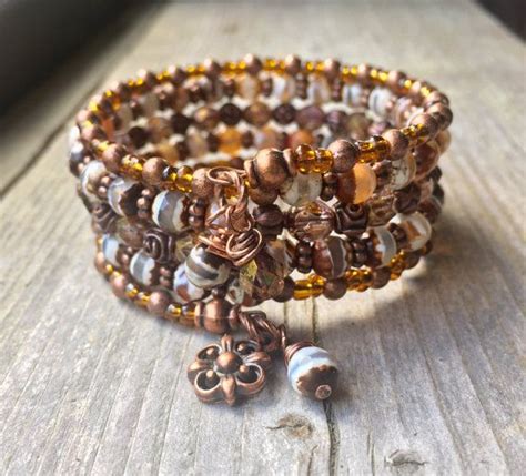 This 5 Coil Bracelet Is Made With Copper Memory Wire Will Adjust To The Size Of Your W
