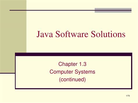Ppt Java Software Solutions Powerpoint Presentation Free Download Id1407913