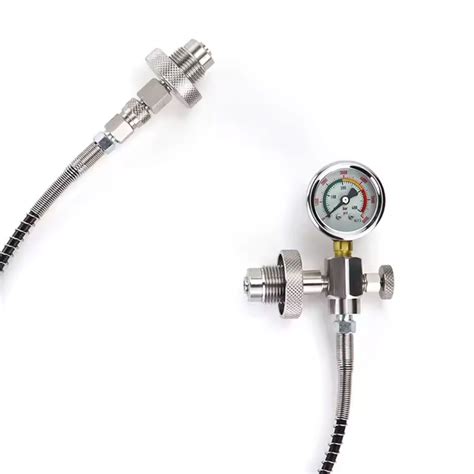 Decanting Hose With Quick Disconnect And Gauge Dive Gear Australia