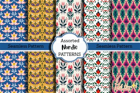 Assorted Nordic Patterns Graphic By Pal Hampa Creatives · Creative Fabrica