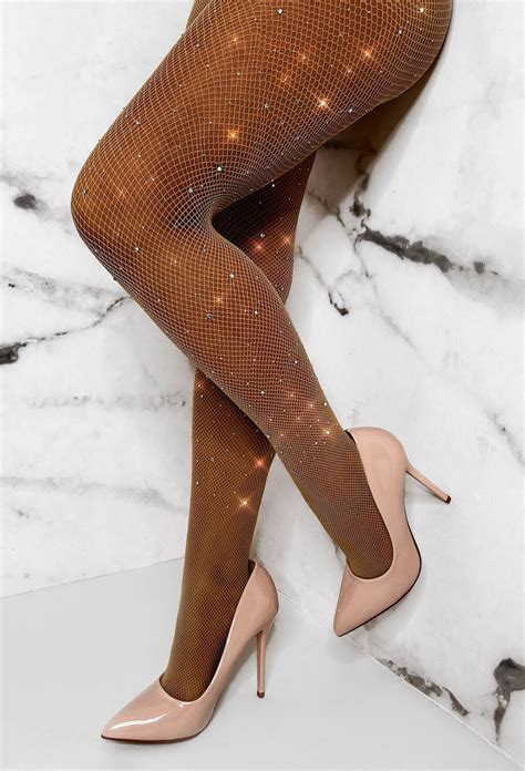 Baddies Only Nude Diamante Tights Wolverinejacket