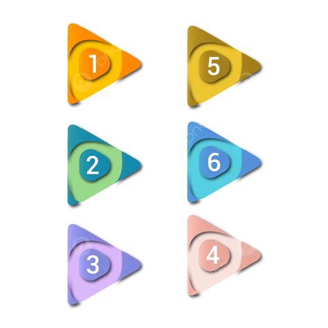 다채로운 플랫 글머리 기호 디자인 벡터 글머리 기호 목록 숫자 아이콘 중요 항목 Png 일러스트 및 벡터 에 대한 무료 다운로드 Pngtree