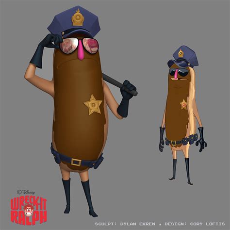 Winchell ~ One Of Our Donut Cops The Chocolate Frosting Was Displaced In Look Dev Concept By
