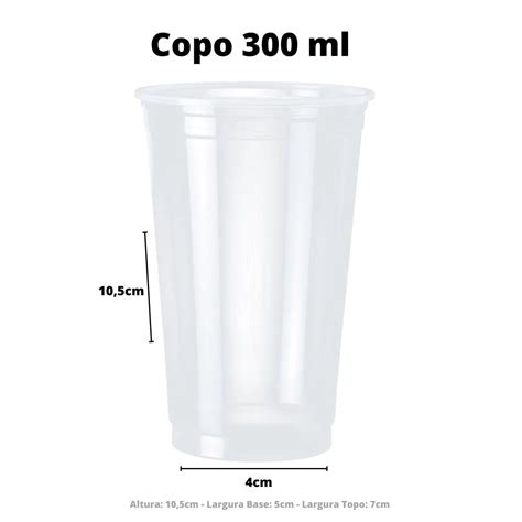 Copo Descartável Liso 300ml Pp Copozan C50 Embalagens Souza Um