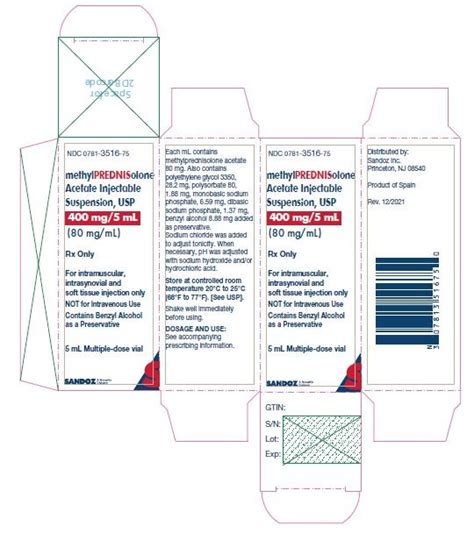 Methylprednisolone Injection Package Insert