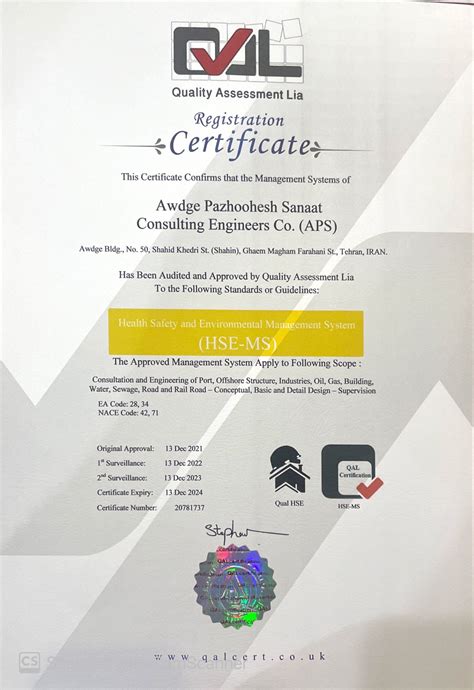 Health Safety And Environmental Management System Hse Ms اوج پژوهش صنعت Aps