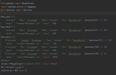 一文了解python操作mongodb 墨天轮