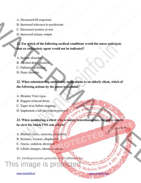 NCLEX PRACTICE QUESTIONS AND ANSWERS PDF PHARMACOLOGY Nurseinfo