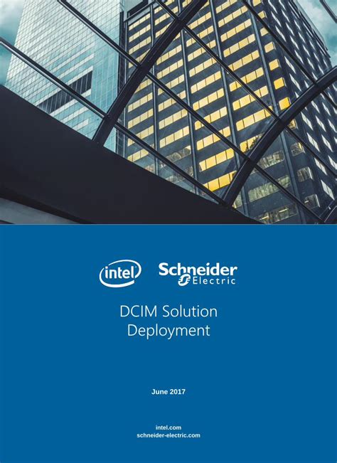 Pdf Dcim Solution Deployment Intel Data Center Solutions · Dcim Solution Deployment