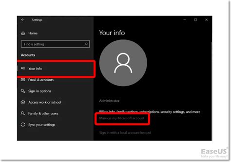 Change The Administrator On A Windows Computer EaseUS