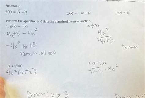 Answered Functions F X X 3 G X 4x 5 Perform The Operation And State