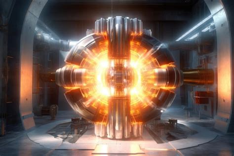 Premium Ai Image Nuclear Fusion Propulsion With Bright Energy Release Created With Generative Ai