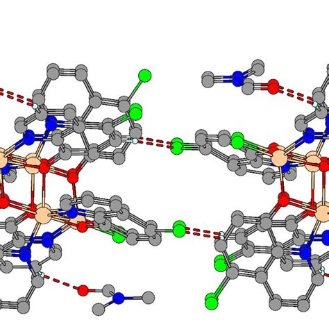 Part Of The Two Dimensional Structure Of 1 Viewed Along The A Axis With
