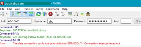 FileZilla Etimedout Error Causes And Fixes