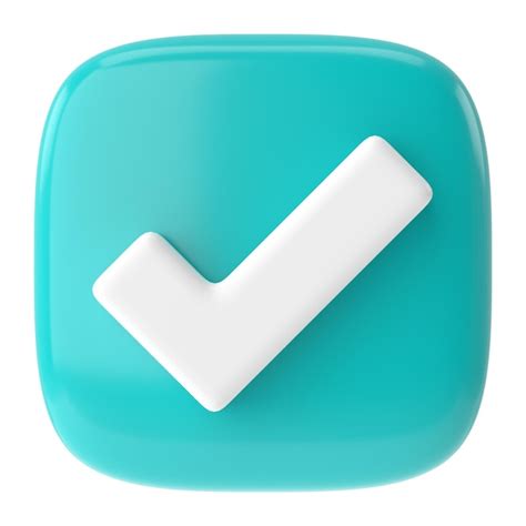 Premium Photo Checkbox Check Mark 3d Illustration Premium Photo Checkbox Check Mark 3d Illustration