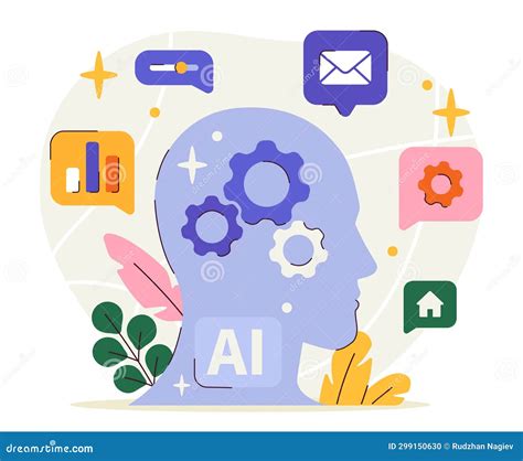Machine Learning Vector Concept Stock Illustration Illustration Of Technology Internet 299150630