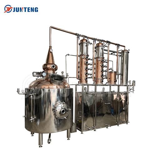 1000l 2500l Industrial Multiple Rectification Column Still Ethanol Vodka Distillery For Sale