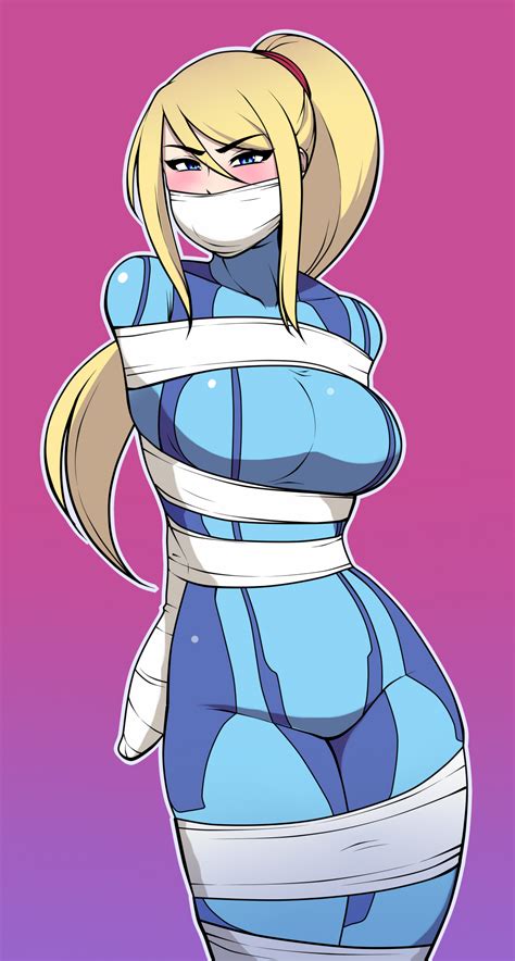 rule 34 bdsm bondage bound female jam orbital samus aran tied up