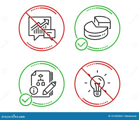 pie chart accounting and algorithm icons set idea sign 3d graph