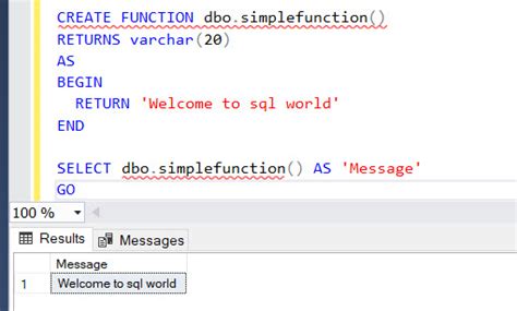 Sql Server Stored Procedure Vs Function