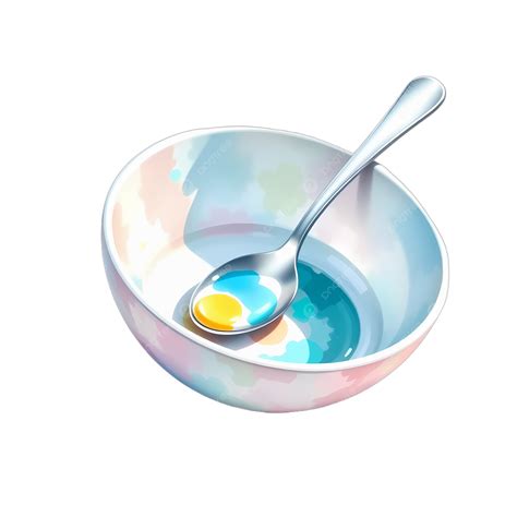 숟가락과 계란이 담긴 그릇 숟가락 계란 그릇 Png 일러스트 및 Psd 이미지 무료 다운로드 Pngtree