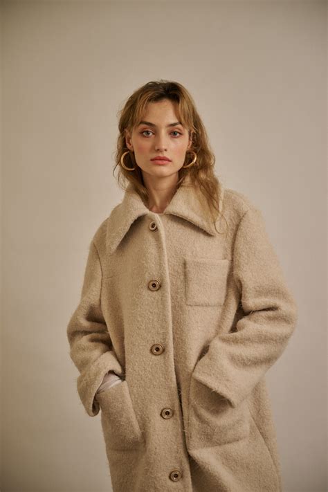 익스클루시브 울 원단 롱코트