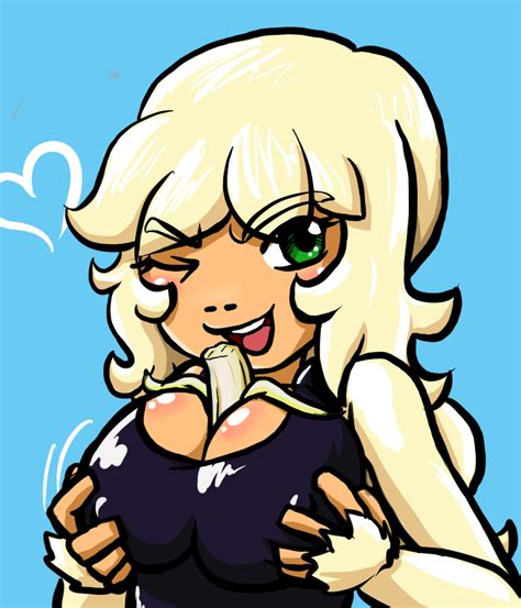 Rule 34 Apex Starbound Banana Blonde Hair Green Eyes Heart Open Mouth Redhairedgent