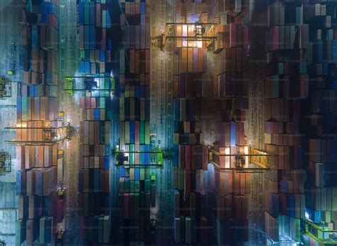 물류 운송 수입 수출 또는 운송을 위한 공중 평면도 컨테이너 창고 사진 Unsplash의 사업 이미지