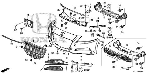 Honda Cr Z Grille Fr Body Bumper Front 71121 Szt J01 Norm
